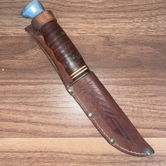 Kabar | Kitchen | Kabar 235 Usa Antique Leather Wrapped Handle | Poshmark